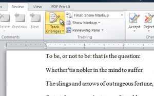 Using Microsoft Word Track Changes | The Proofreading Pulse