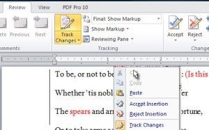 Using Microsoft Word Track Changes | The Proofreading Pulse