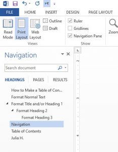 How to Make a Table of Contents in MS Word: Basics - ProofreadingPal